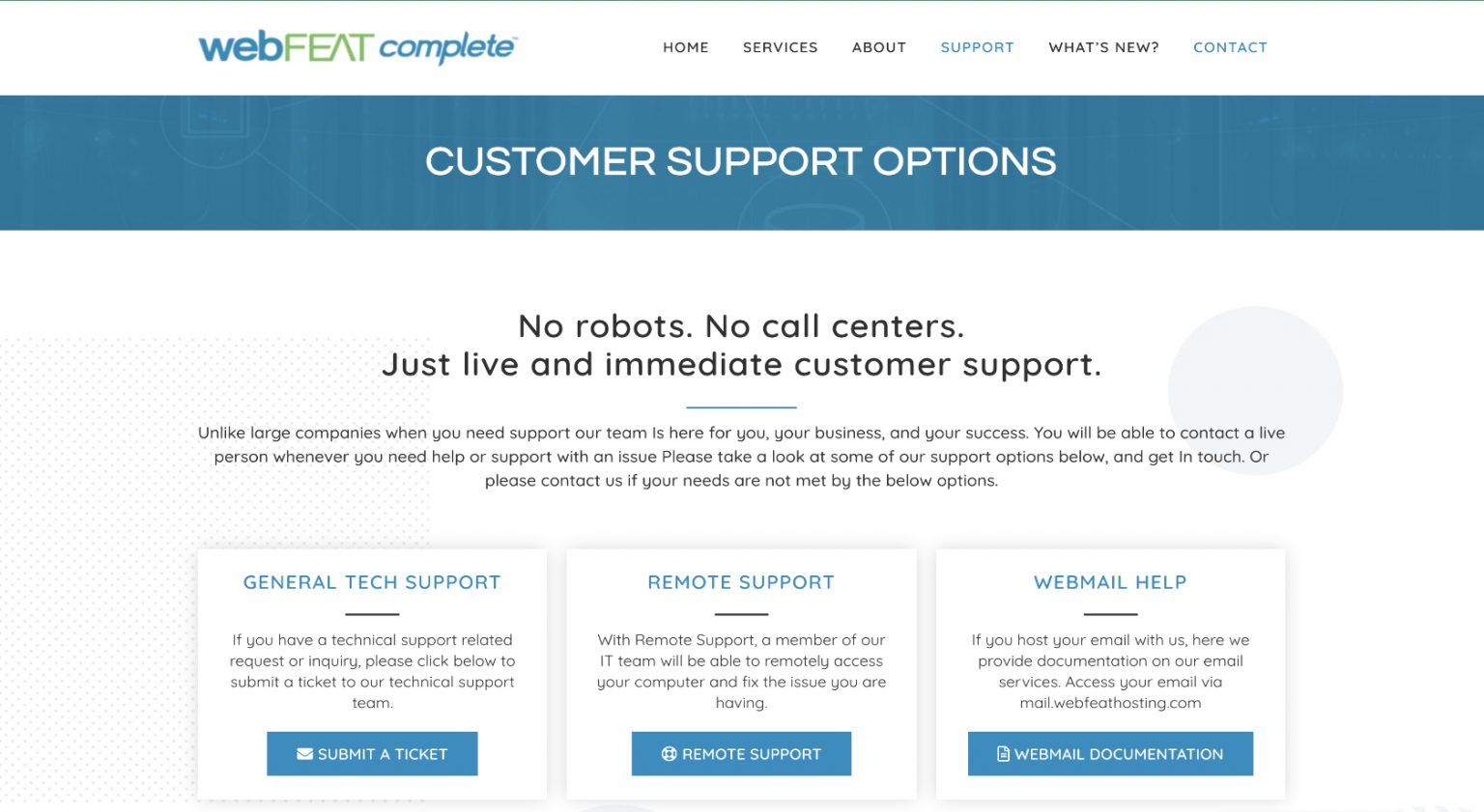 webFEAT Hosting Case Study | webFEAT Complete